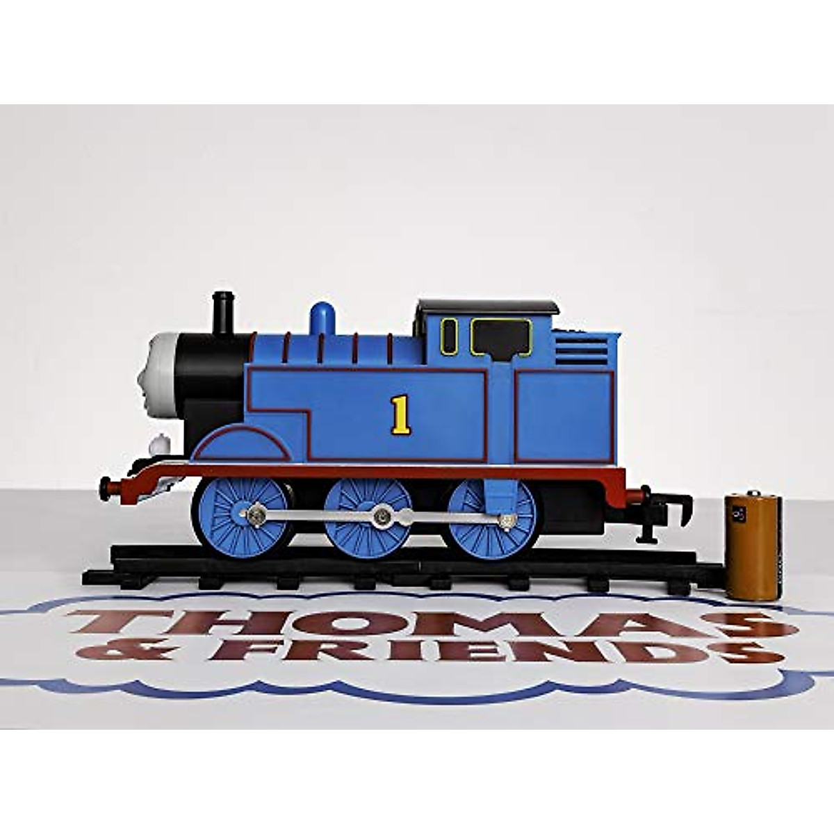 Lionel Battery-Operated Mattel Thomas & Friends Toy Train Set with Locomotive, Train Cars, Track & Remote with Authentic Train Sounds, & Moving Eyes for Kids 4+
