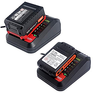 Elefly 20V Battery Charger PCC692L Replacement for Porter Cable 20V Lithium Battery PCC680L PCC685LP and Compatible with Black Decker 20V Battery LBXR20 LB2X4020