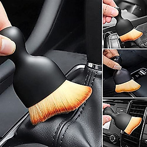 Aitiuchi 2PCS Zabernim Car Brush, Zabernim Car Interior Cleaning Tool, Soft Bristle Grooming Brush Dusting Tool