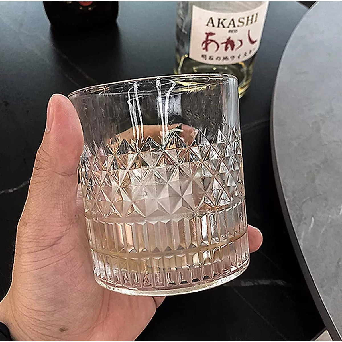 classic whisky Glasses Whiskey Glass for Scotch, Bourbon, Liquor and Cocktail Drinking Gift - Set of 4