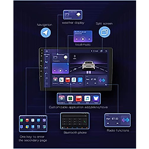 8 Core Android Car Radio for Lexus IS250 200 300 350 (2006-2012), 4GB+32GB 10.1 Inch Touch Screen Stero Support Weather Display Carplay Android Auto DSP RDS USB WiFi Bluetooth SWC 1080P
