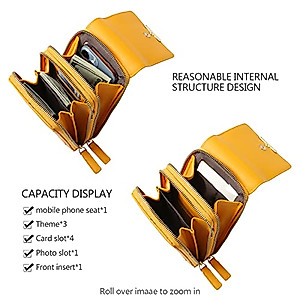 OCINAK Crossbody Cell Phone Purse, Shoulder Bag, Lightweight Mini Cell Phone Purse, Crossbody Phone Bags for Women (YELLOW)