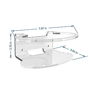 HomeMount for Netgear Orbi Wall Mount - Wall Mounting Bracket Kit Compatible with Orbi Tri-Band Router,Satellite,RBS50,LBR20,RBK50V,RBK23,RBK50,RBS20,AC2200,AC3000 (Clear 2Pack)