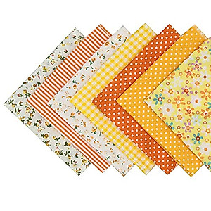 56pcs 9.8" x 9.8" Floral Printed top Cotton Fabric Bundle Squares Quilting Sewing Patchwork Cloths DIY Scrapbooking Crafts