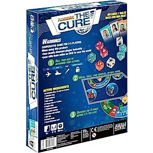 Pandemic The Cure Board Game (Base Game) | Board Game for Adults and Family | Cooperative Board Game | Dice Game | Ages 8+ | 2 to 5 players | Average Playtime 30 minutes | Made by Z-Man Games