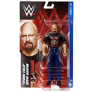 Mattel WWE Basic Action Figure, Stone Cold Steve Austin, Posable 6-inch Collectible for Ages 6 Years Old & Up