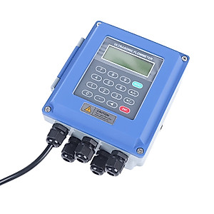 TUF-2000B Ultrasonic Flow Meter Liquid Water Flow Control Meter with LCD Display, DN20-700mm TS-2 & TM-1 Clamp-on Transducers