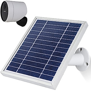 iTODOS Solar Panel for SimpliSafe Outdoor Camera, 11.8Ft Outdoor Power Charging Cable and Adjustable Mount,Weatherproof Aluminum Alloy Material