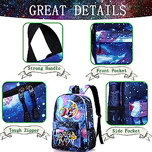 Qoinied Kids Girls Backpack for School Travel Backpack For Women Laptop Backpack for Girls (H)