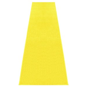 Event Carpet Aisle Runner - Quality Plush Pile Rug with Backing, Binding in Various Sizes (6 X 20 ft, Yellow)