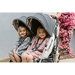 UPPAbaby G-Link 2  Stroller - Jordan (Charcoal Melange/Silver) + G-Link 2 Rain Shield