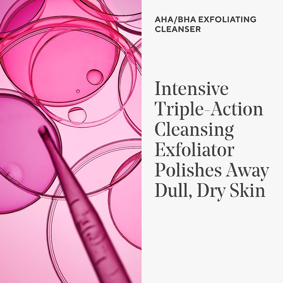 Murad AHA/BHA Exfoliating Cleanser - Hydration Exfoliating & Moisturizing Salicylic, Lactic and Glycolic Acid Face Wash - Creamy Skin Smoothing Treatment Backed by Science, Travel size, 2 Fl Oz