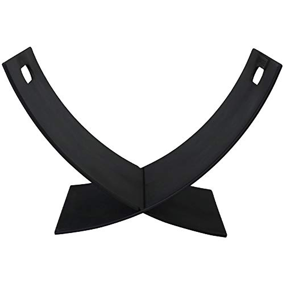 Sunnydaze 30-Inch Firewood Log Rack - Indoor/Outdoor Heavy-Duty Black Powder Coated Steel Construction