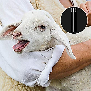 50 Pieces Disposable Artificial Insemination Rods Disposable Breeding Rod Tube Flexible Breeding Catheter Tube for Dog Goat Sheep Breed Rod Test (White,10.8 Inches)