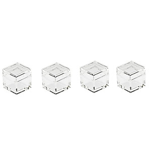 VIGAN 10PCS/Set Acrylic Cases Element Cubes Box For Element Cube Shape Clear Boxes Collection Storage For 10MM 25.4MM Element Cubes (10PCS S(14X14X14MM))
