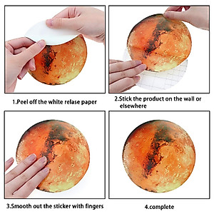 Glow in The Dark Planets Space Stars, Solar System Wall Stickers Birthday Christmas Gifts for Baby Boys Girls Kids Bedroom