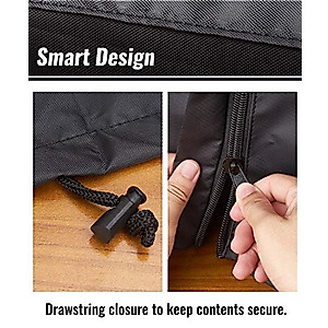 NUPICK 820 Grill Cover for Pit Boss 820 Series, Pro Series 850 Pellet Grill, Heavy Duty and Waterproof Pellet Grill Cover, Zipper Design, Come wiht Grill Brush