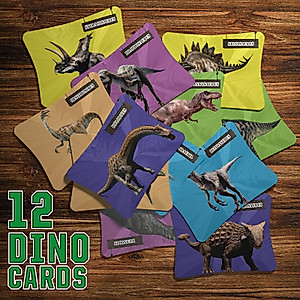 EARTH'SCODE Dinosaur Eggs, 12 Pcs Dino Eggs Excavation Dig Kit, Dinosaur Toys for Dinosaur Party Gifts for Kids 6-12 Years Old