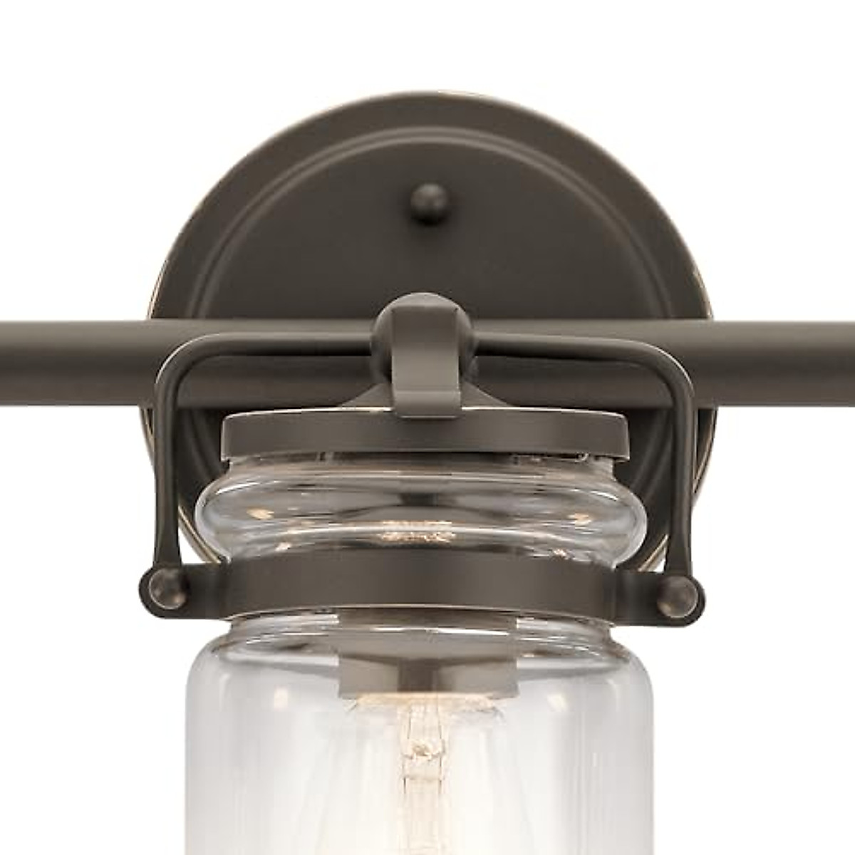KICHLER Brinley 24" 3 Light Vanity Light with Clear Glass in Olde Bronze®
