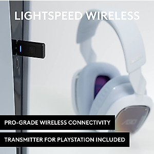 Logitech G Astro A30 LIGHTSPEED Wireless Gaming Headset - Bluetooth, Dolby Atmos/3D Audio Compatible, Detachable Boom, 27hr battery, for PS5, PS4, Nintendo Switch, PC, Android