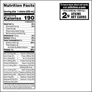 Atkins Creamy Milk Chocolate PLUS Protein Shake, 30g Protein, 7g Fiber, 2g Net Carb, 1g Sugar, Keto Friendly, Low Carb, High Protein Drink, 12 Count