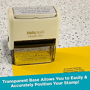 Customized Return Address Stamp - Choose from Many Styles and 15 Ink Colors - Personalized Self Inking Stamp