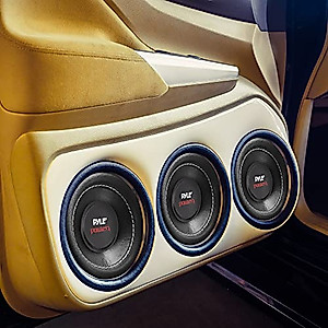 Pyle Car Subwoofer Audio Speaker - 8in Non-Pressed Paper Cone, Black Plastic Basket, Dual Voice Coil 4 Ohm Impedance, 800 Watt Power and Foam Surround for Vehicle Stereo Sound System - PLPW8D