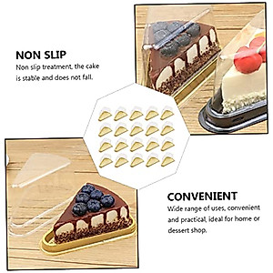 OATIPHO 50pcs Sandwich Box Mini Cake Boxes Cake Plastic Container Clear Container Bakery Box Moon Cake Packing Box Cheesecake Boxes Disposable Cake Boxes Packing Cake Boxes Blister Dessert