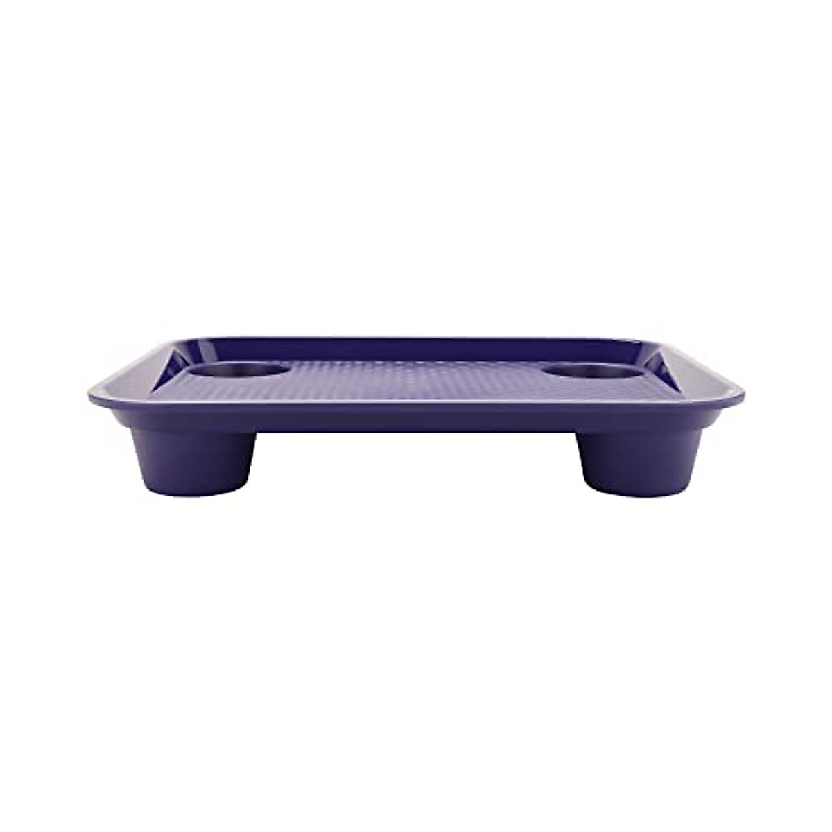 G.E.T. FT-20-CB BPA-Free Stackable Cafeteria / Fast Food Tray, 17" x 14", Cobalt Blue (Set of 12)