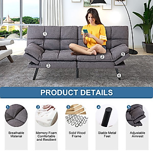 MUUEGM SF267DGY Sofas, Dark Grey