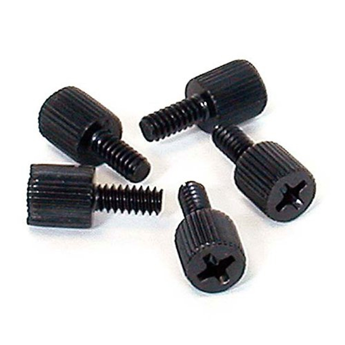 StarTech.com 6-32, 5/16in Long Black Metal Computer Case Thumbscrew - Pkg of 50 (SCREWTHUMB)