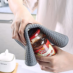 2 in 1 Microwave food Cover & Mat,Vented Collapsible Microwave Splatter Cover & 12" Silicone Round Kitchen mat, Multi-use Silicone Non-Slip Trivet Drying Mat, Home Apartment Essential, Grey