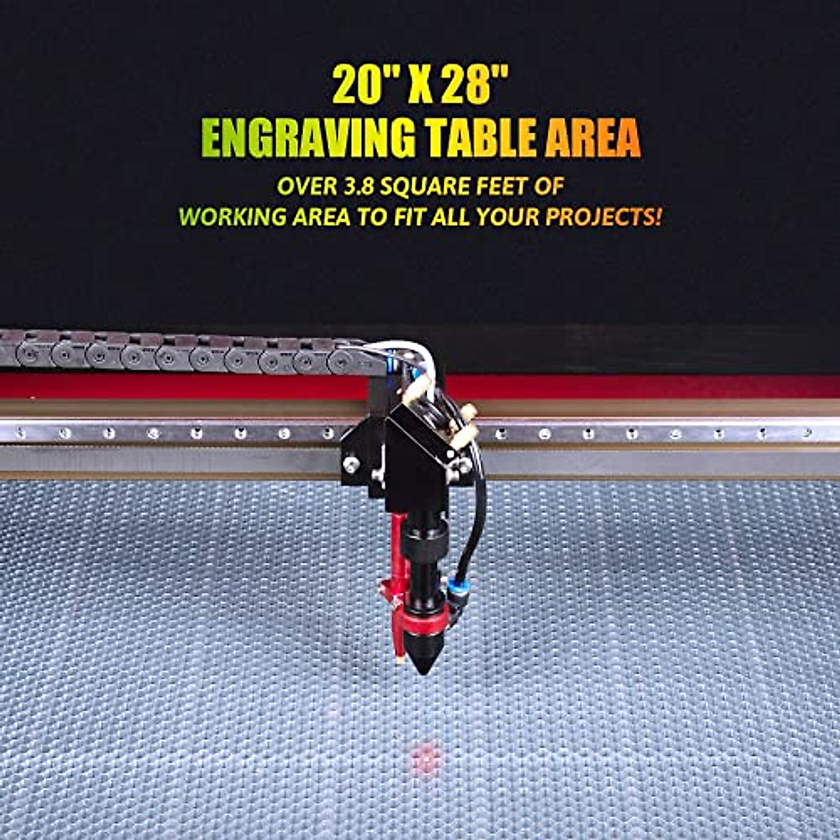 OMTech 60W CO2 Laser Engraver and Cutter, 60W 20"x28" Laser Engraving and Cutting Machine with Autofocus, Air Assist, 2 Way Pass, RDWorks, LightBurn Software for Windows Mac OS Linux