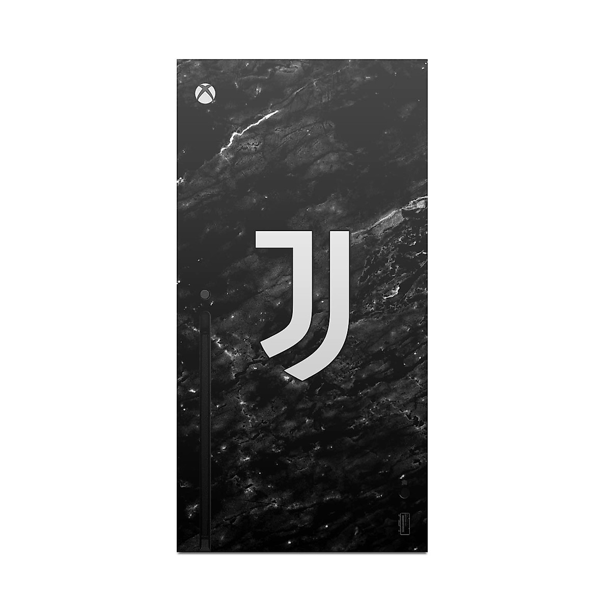 Head Case Designs Officially Licensed Juventus Football Club Black Marble Art Matte Vinyl Sticker Gaming Skin Decal Cover Compatible with Xbox Series X Console and Controller Bundle