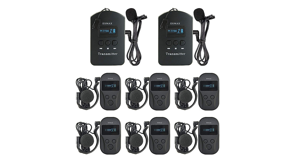 EXMAX EXD-101 2.4GHz Wireless Language Interpretation System Audio ...