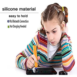 2023 Stylus Pens for Touch Screens, Kenkor Crayon Stylus for Kids Pencil Shape 3 Pack of Pink Blue Yellow Universal Capacitive Stylus Compatible with ipad/iPhone/Android/Kindle/Samsung/Microsoft