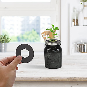 ZWMBYN 10 Pack Kratky Lids Insert Wide Mouth Hydroponic Cover Lids, Kratky Mason Jar Lids Insert Hydroponics Gardening Growing Lids, wide mason jar lids for Kratky Method