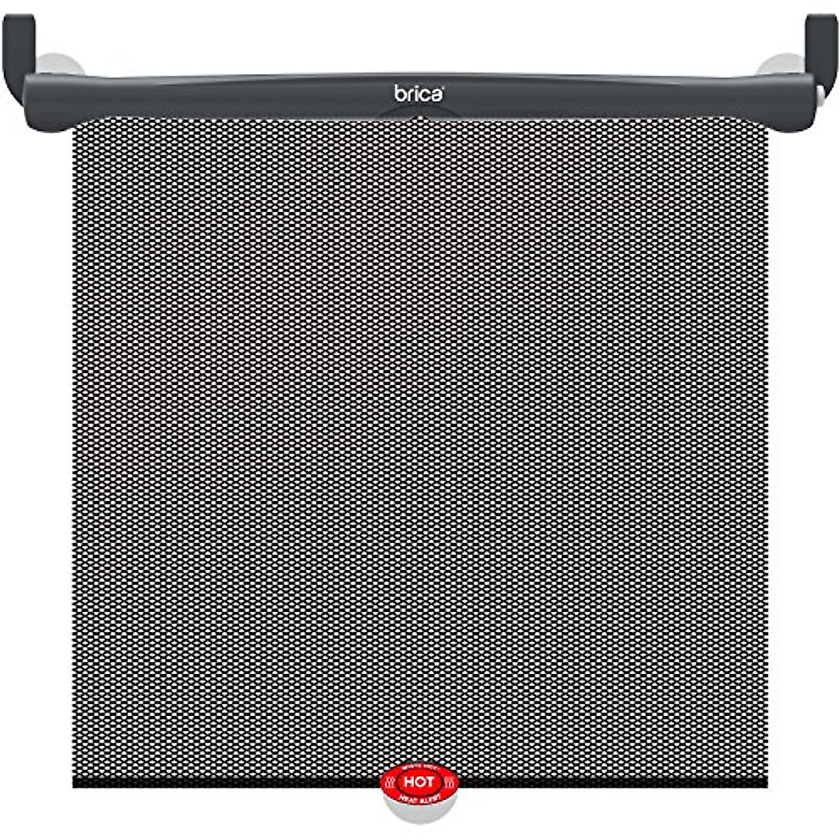 Munchkin® Brica® Sun Safety™ Car Window Roller Shade with White Hot® Heat Alert, 2 Pack, Black