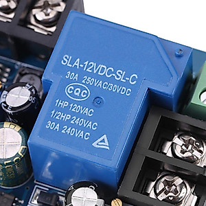 12V/24V/36V/48V Control Module, 30A Automatic Battery Charger Charging Controller Battery Charging Protection Module(12V)