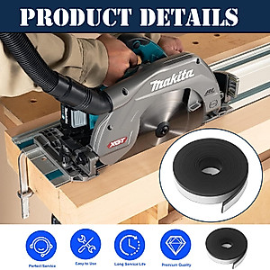 194419-4 118‘’ Splinter Guard Strip Replacement for Makita Track Saw Guard Rail SP6000 4350CT 4350FCT 4351CT 4351FCT(Black)