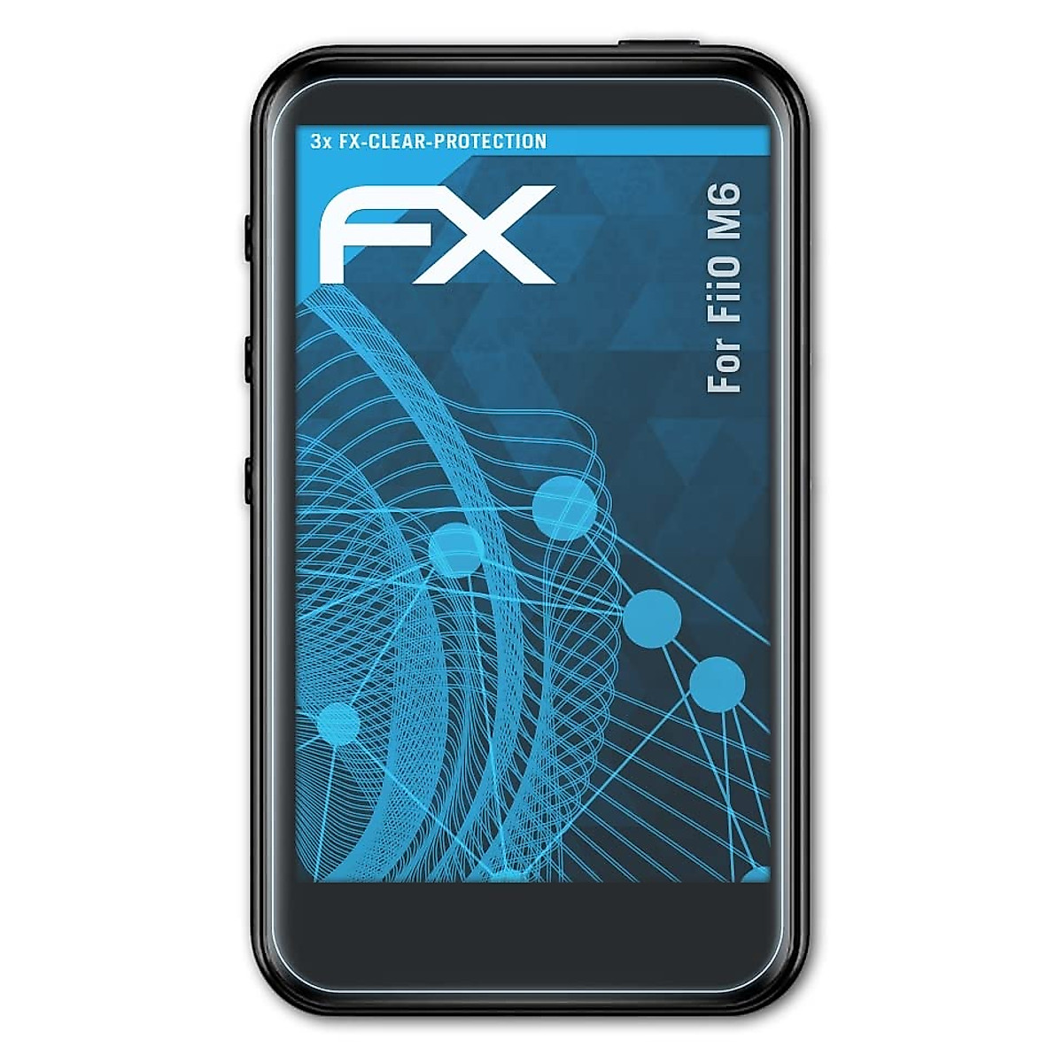 atFoliX Screen Protection Film Compatible with FiiO M6 Screen Protector, Ultra-Clear FX Protective Film (3X)