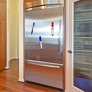 Magnetic Pen Holder Clips Refrigerator Magnet Pen Marker Clip Holder, Fridge Whiteboard Erase Board Bulletin Board Map Accessories (3 Magnet)