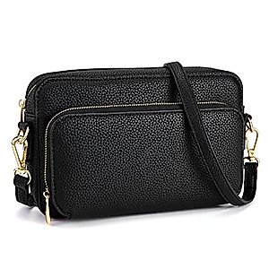 Purse Handbag Crossbody Bags for Women Womens Cross Body Small Cute Purses Shoulder Bag Handbags Everyday (black)