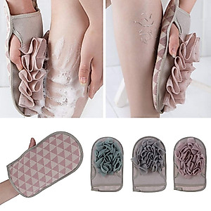 TBMAKE Bath-Sponges 1pc Double Sided Body Cleaning Brush Gloves Home Portable Scrub Bath Sponge Wisp for Shower Scrubber Shower Massage Towel Ball (Size : C)