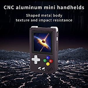 RG Nano Pocket Mini Video Handheld Game Console Keychain 1.54" IPS Screen Aluminum Alloy Game Player Linux System 64G TF Card Preload 5360 Classic Games 1050mAh Battery Hi-fi Speaker