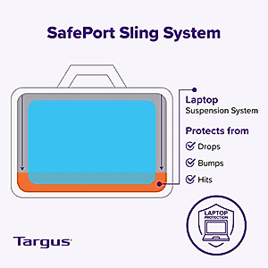 Targus Mobile Elite Laptop Bag for 15.6-inch Laptops, TSA Checkpoint-Friendly Design, Messenger Bag for Men /Women, Computer Bag & Laptop Case for Mac/PC/Dell/Lenovo/HP, Black (TBT045US)