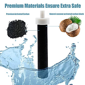 Shurex Water Filters For Brita Plastic, Sport, Stainless Steel, And Hard Sided WaterFilter Bottle, Compatible Brita Replacement Water Bottle Filters (Pack of 3)