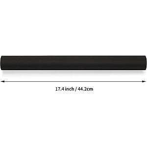 CAMKUZON Black Kraft Wrapping Paper for Christmas Birthday Wedding Showers Holiday Gift Wrap, Packing, Crafts, Arts, Postal - Solid Color Kraft Paper Roll, 17.4 Inch X 33 Feet