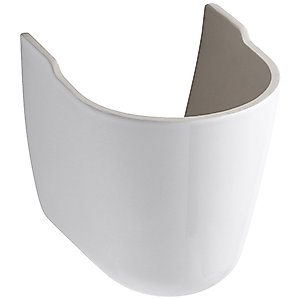 Kohler K-1998-0 Brenham Wall Mount China Bathroom Sink Pedestal Base Only White