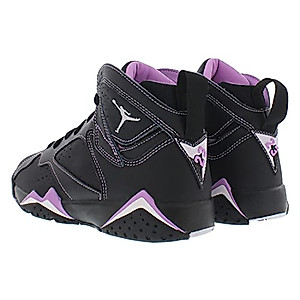 Jordan Girl's Air 7 Retro (Big Kid) Black/Barely Grape/Rush Fuchsia 4.5 Big Kid M